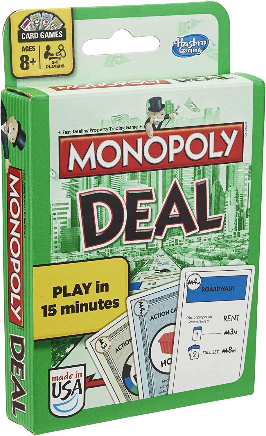 MONOPOLY Deal Card Game - Quick-Playing Game for Families & Kids 8 ...