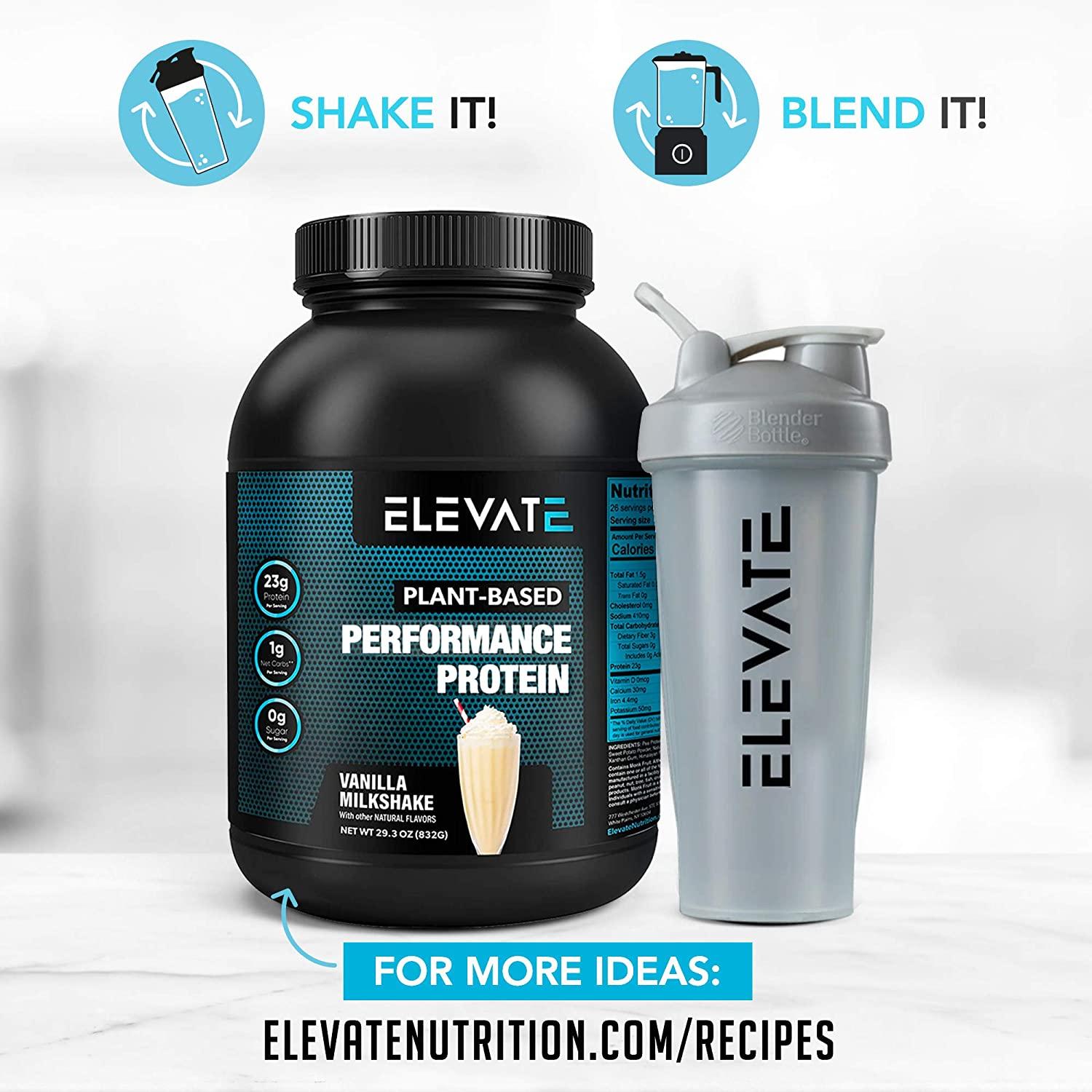 Plant Based Vegan Protein Powder with High BCAAs and Glutamine, Low ...