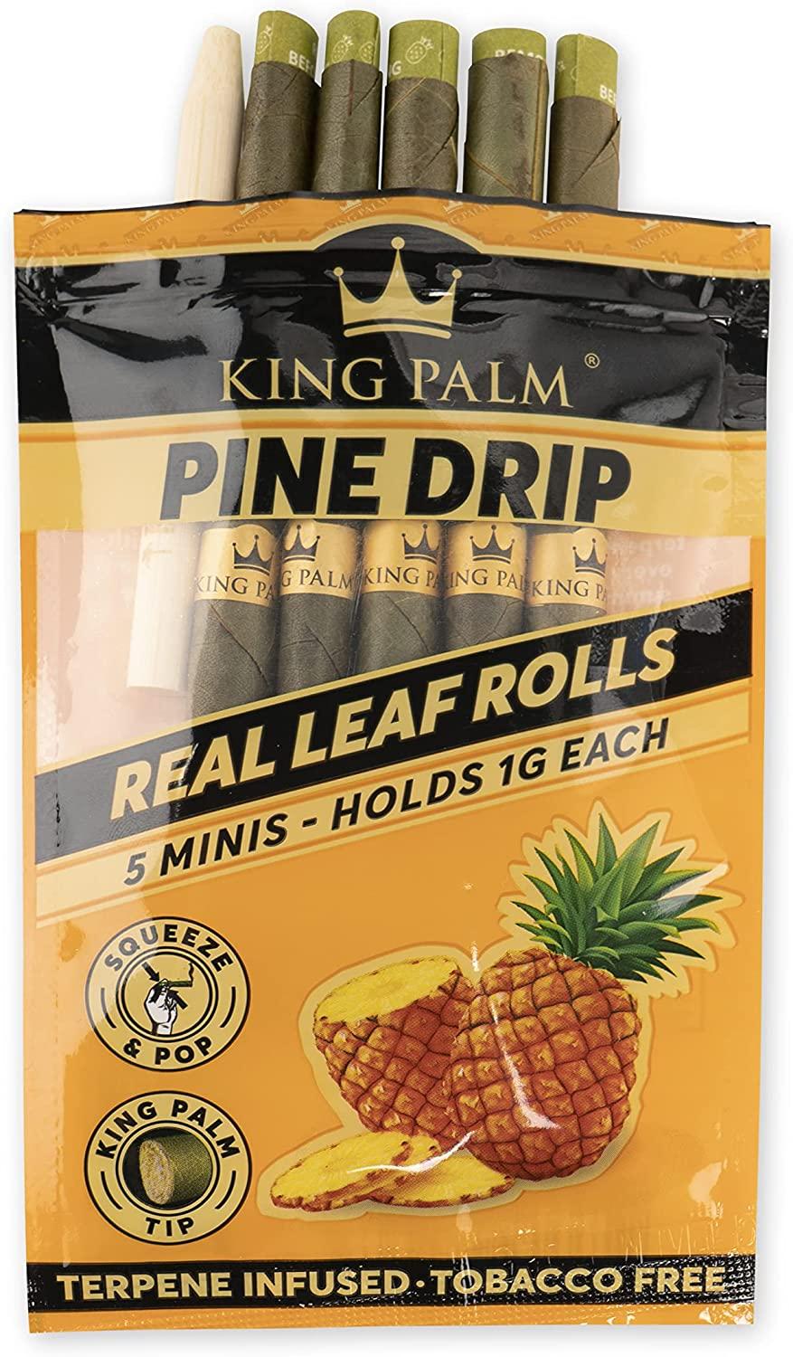 King Palm Mini Size Cones - Natural Organic Flavored Pre Rolled Palm ...