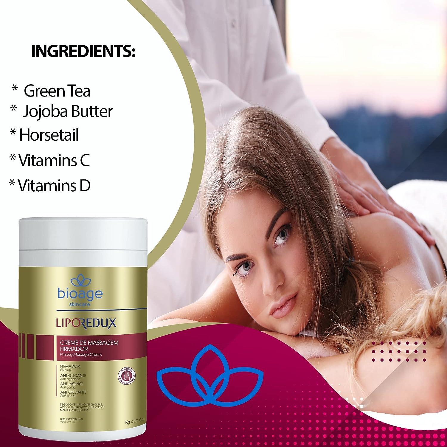 Bioage Tightening/Firming Massage Cream with Hyaluronic Acid & Jojoba ...