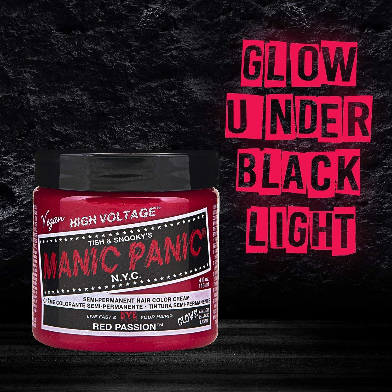 Manic Panic Red Passion Hair Dye - Semi-Permanent Color - Vegan & Ammonia Free - 4 Fl Oz | Buy ...
