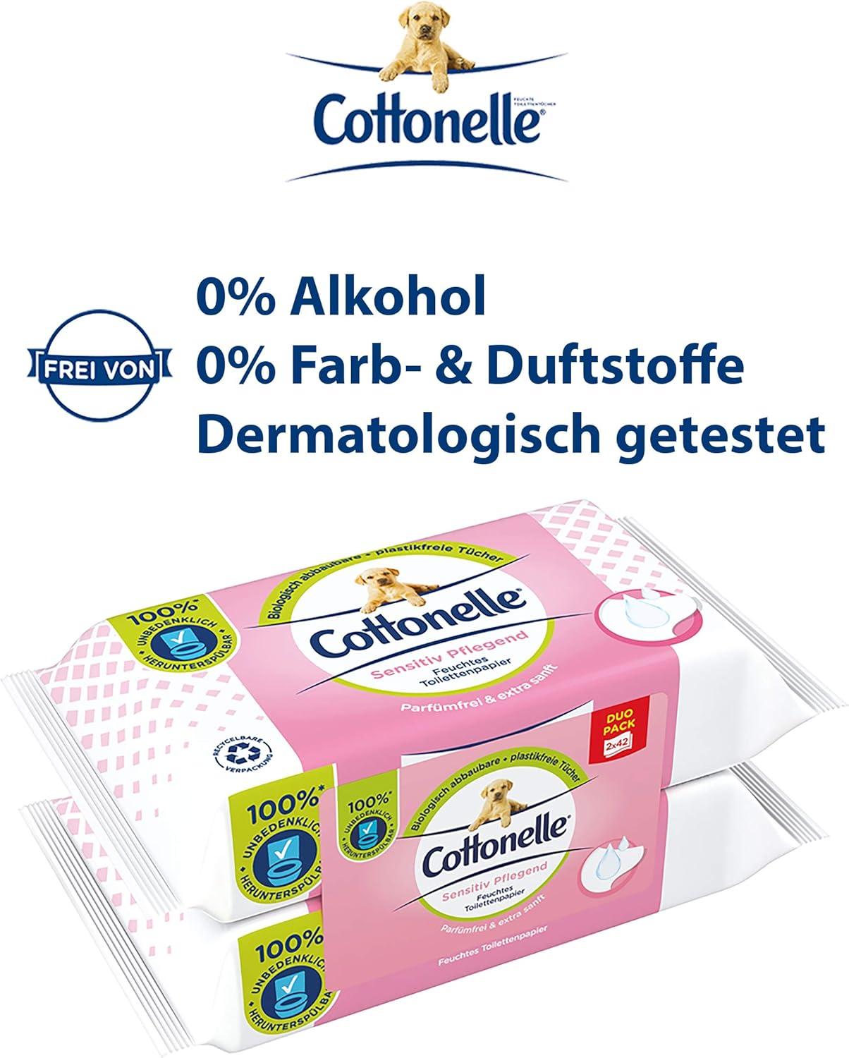 Cottonelle Moist Toilet Paper | Sensitive & Nourishing Wet Wipes ...