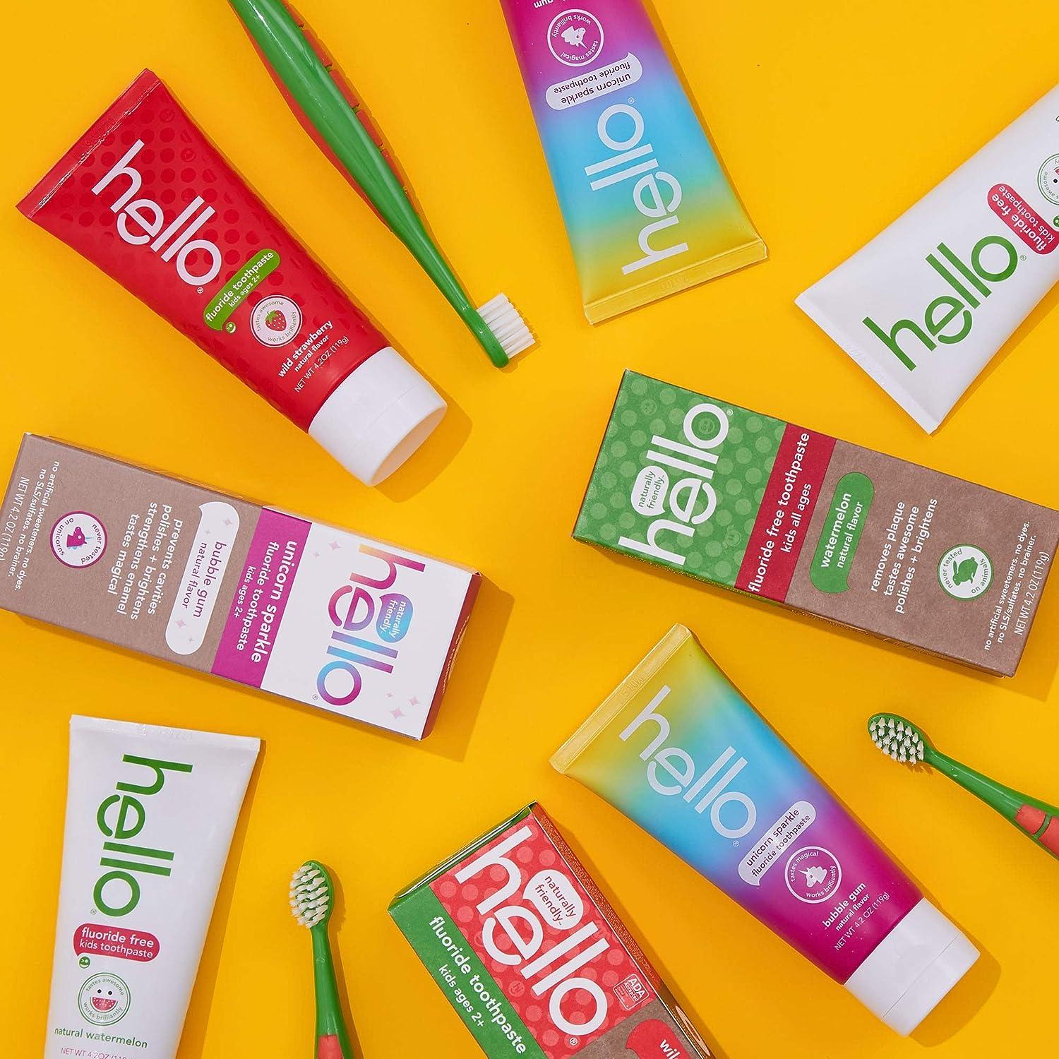 Natural Watermelon Flavor Kids Toothpaste - Fluoride Free, Vegan, SLS ...