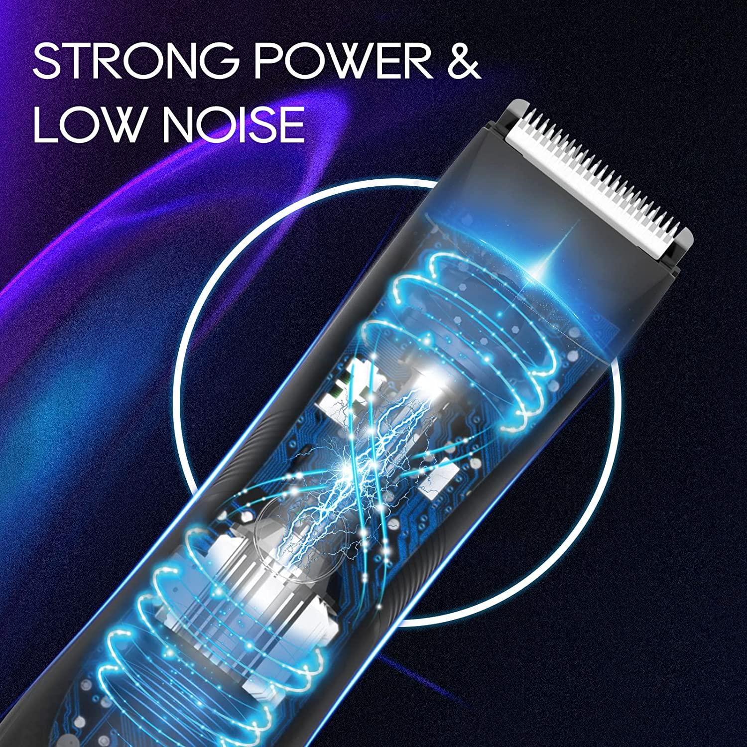 FLOVES Electric Body Hair Trimmer for Men - Pubic Groin Balls Trimmer ...