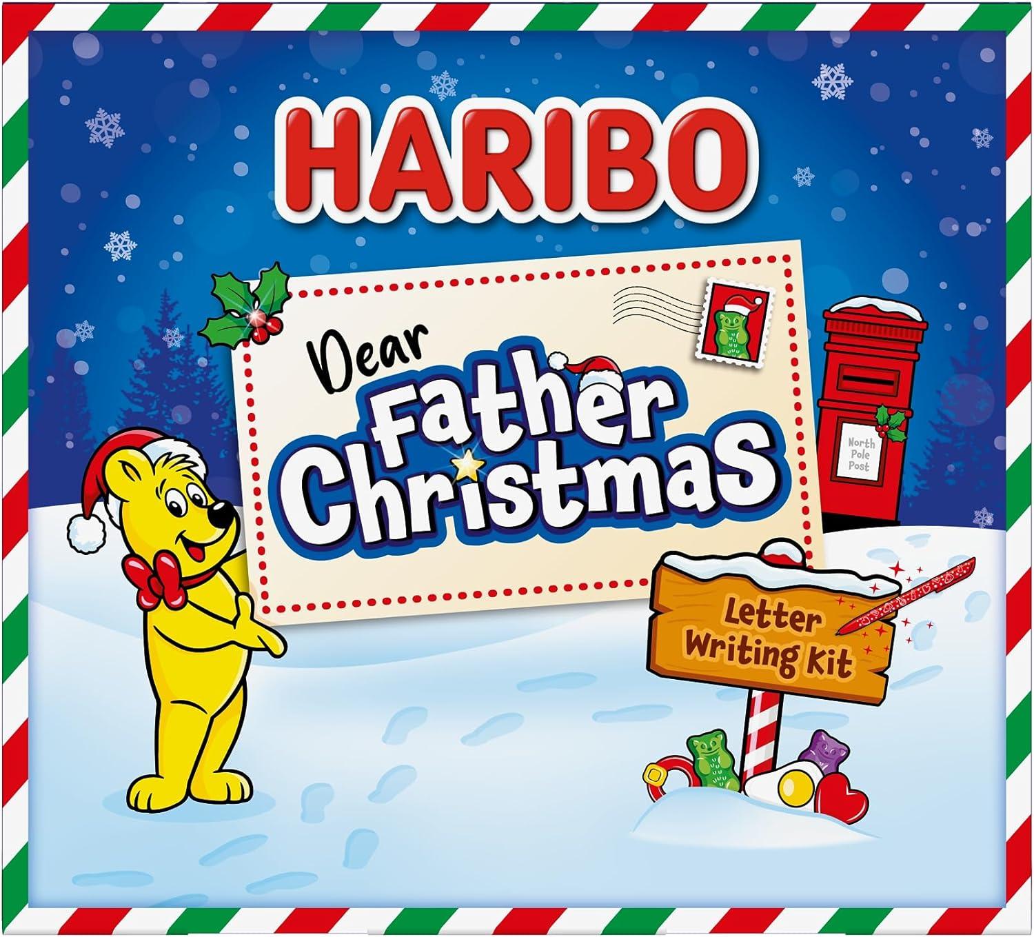HARIBO Dear Father Christmas Letter Writing Kit with Sweets and Pen 48g ...