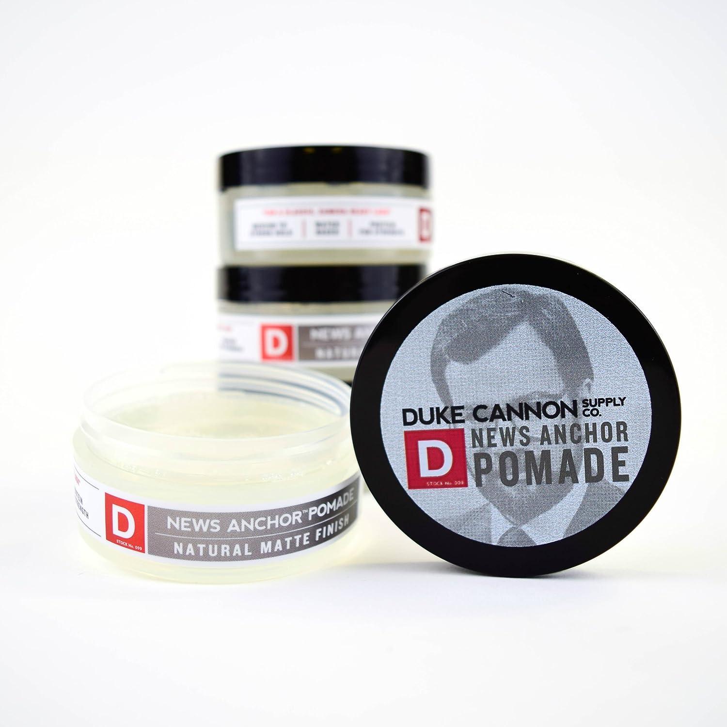 Duke Cannon News Anchor Pomade - Natural Matte Finish, 2oz Travel Size ...