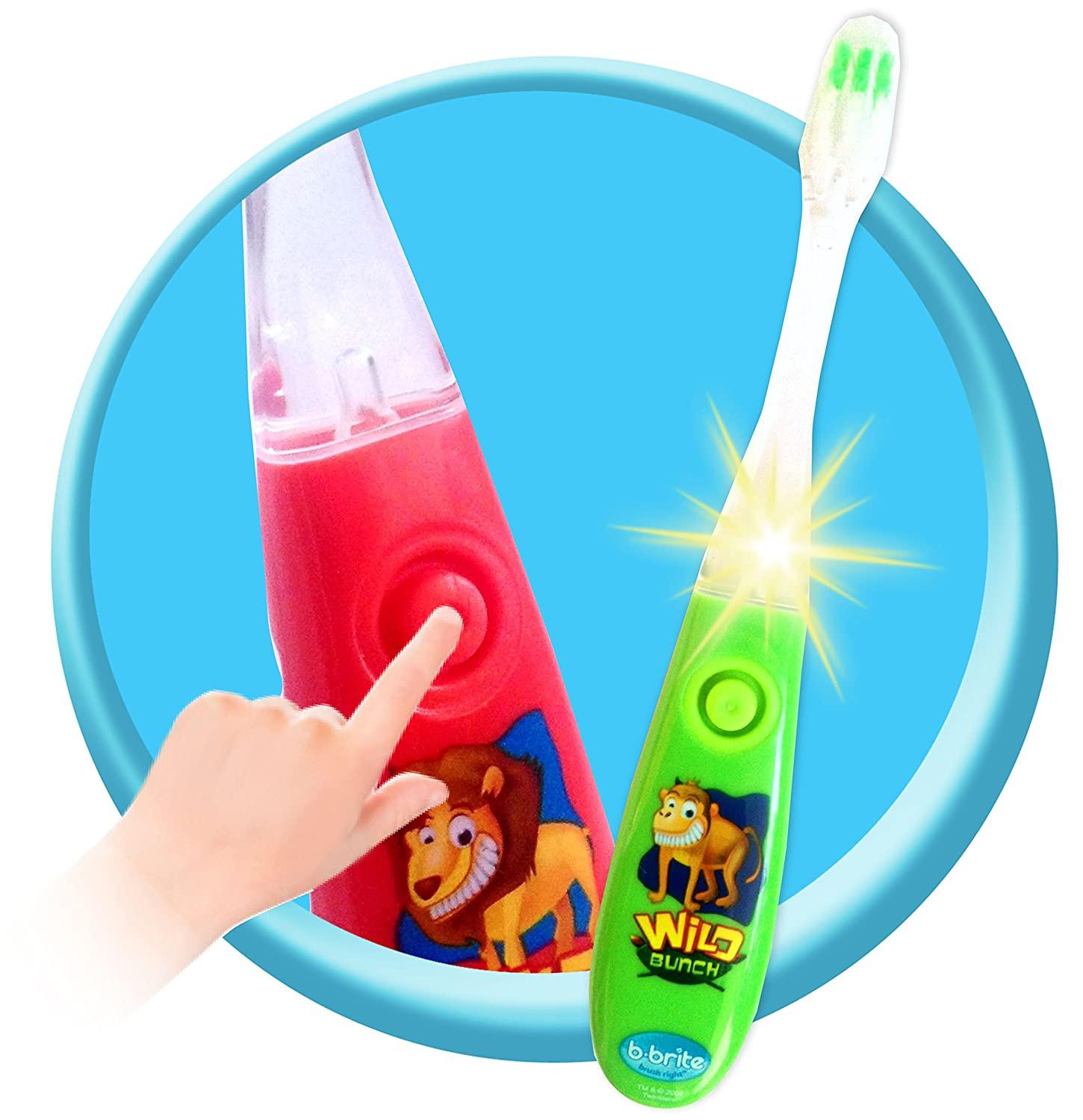 Children's Battery Powered Toothbrush with Flashing Timer - Pack of 3 ...