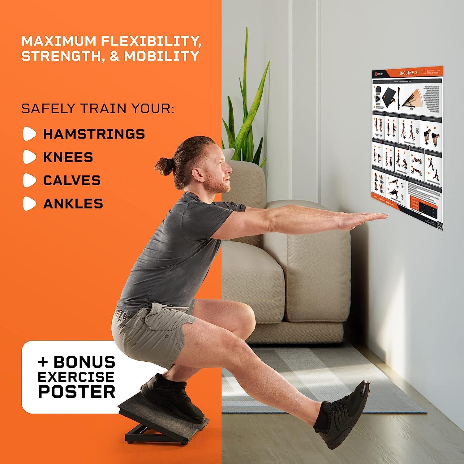 Lifepro Calf Stretcher Slant Board - Adjustable Incline Ankle Board for ...