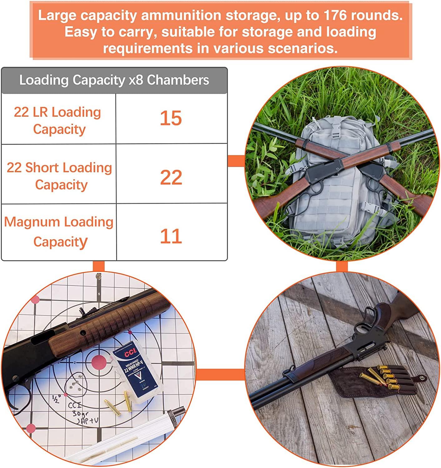 Ludex Rifle Tubular 176 Round Speed Loader for .22/.17 Ammo - Designed ...