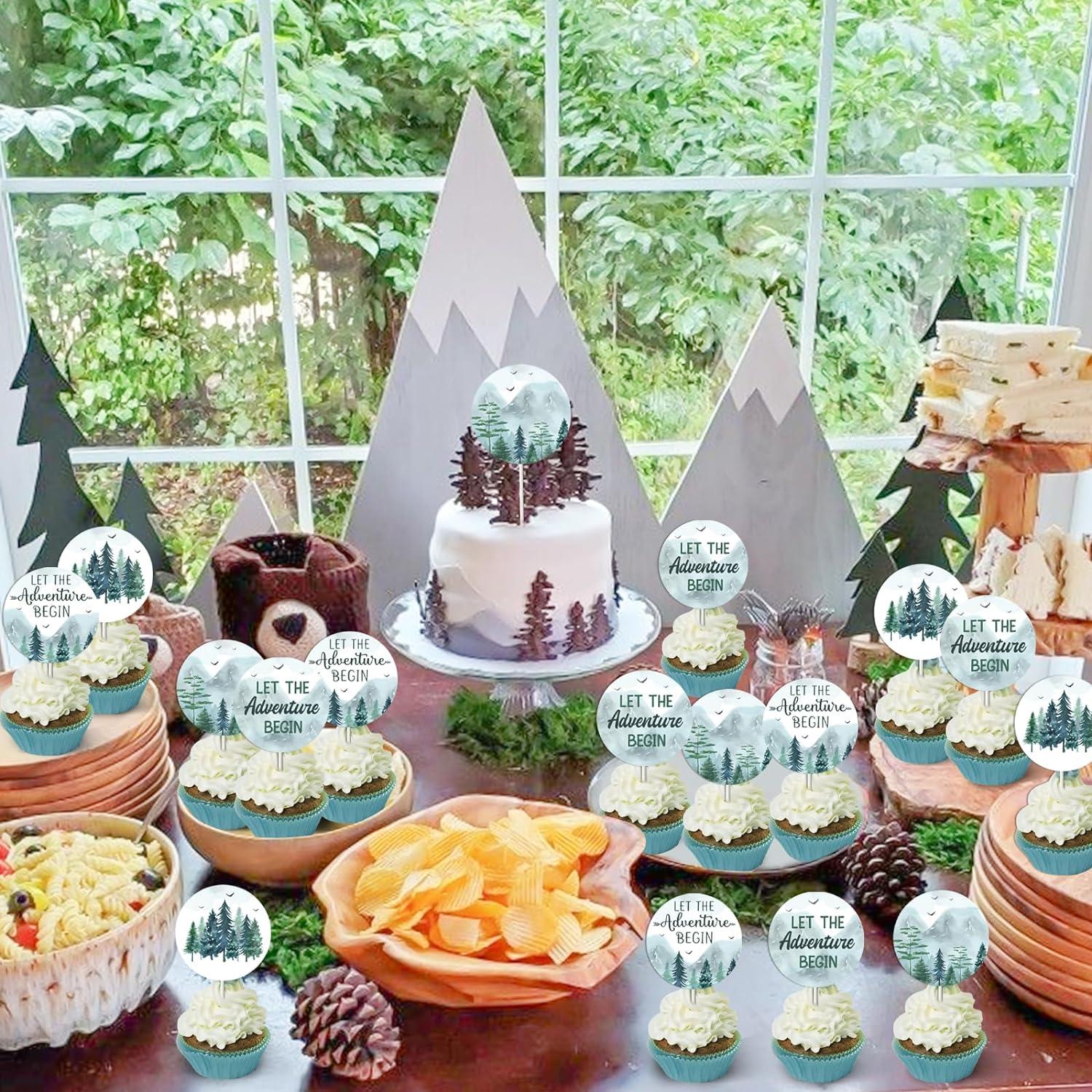Sursurprise Adventure Awaits Baby Shower Decorations 24Pcs Let the ...