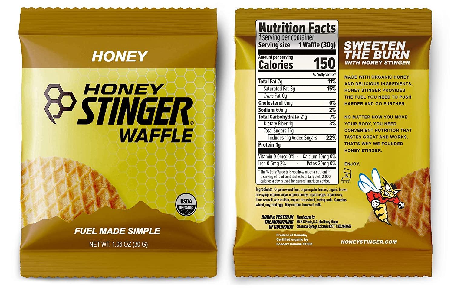 Honey Stinger Organic Waffles Variety Pack - 12 Count, Energy Source ...