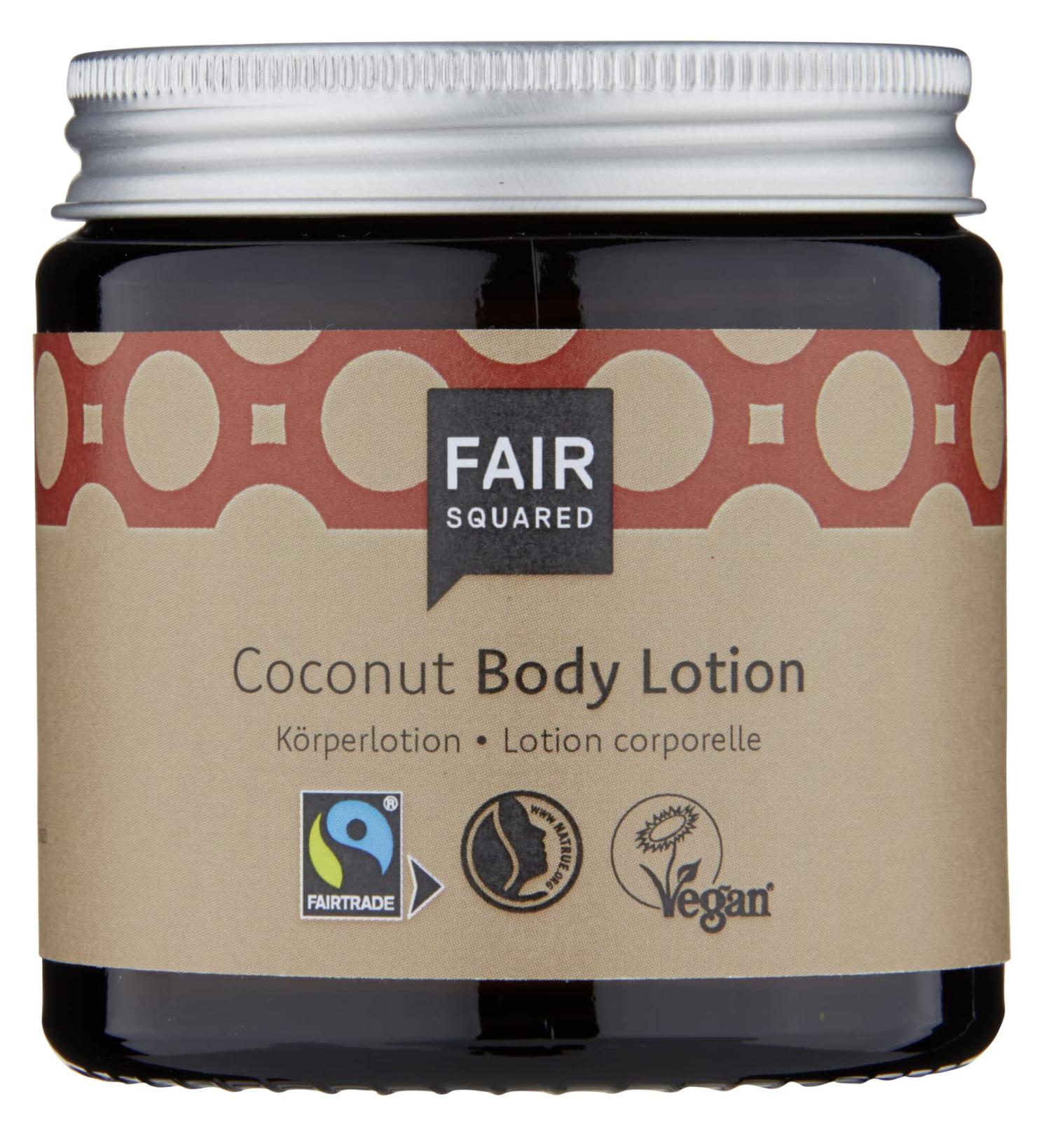Fair Square Coconut Body Lotion 100ml | Vegan Natural Cosmetics for Dry Skin | Zero Waste ...