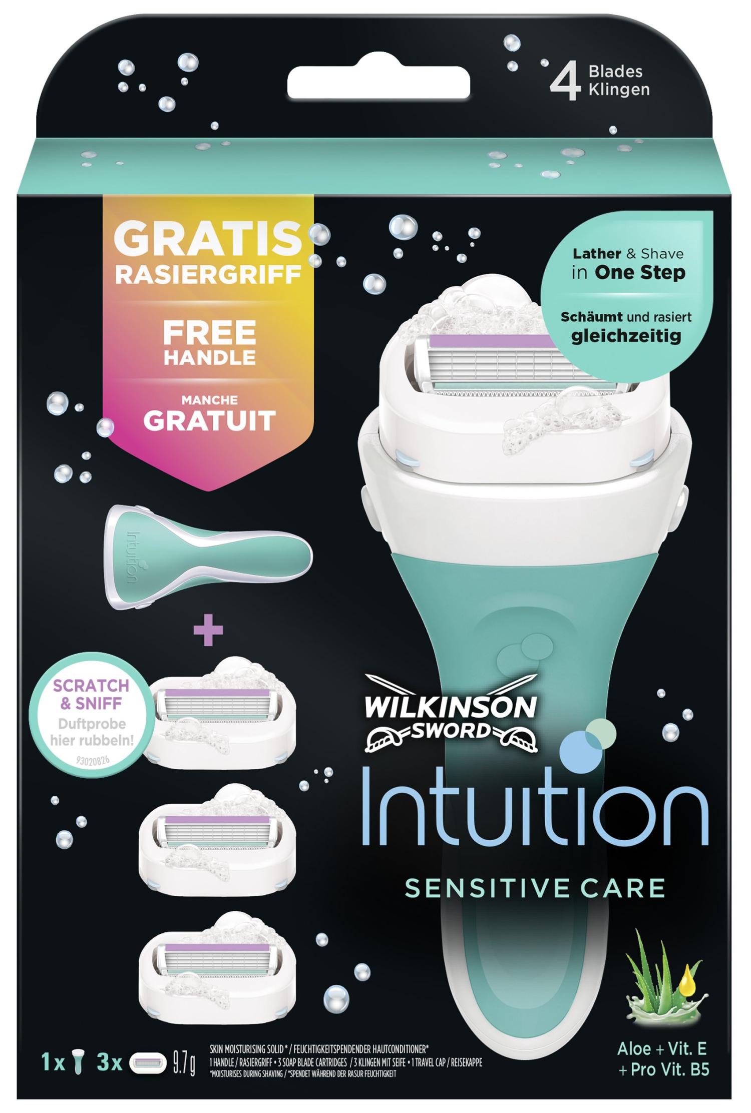 Wilkinson Sword Intuition Razor with Blades - Smooth & Convenient ...
