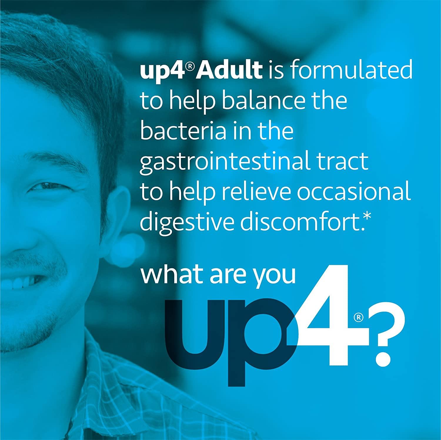 UP4 Adult Probiotic Supplement - 15 Billion CFU, Digestive & Immune ...