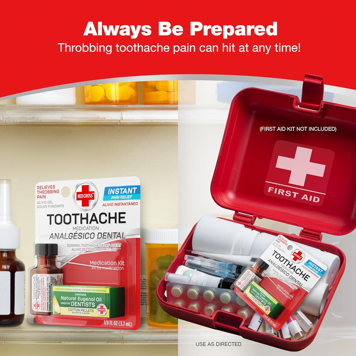 Red Cross Toothache Medicine Kit - Instant Relief for Throbbing ...