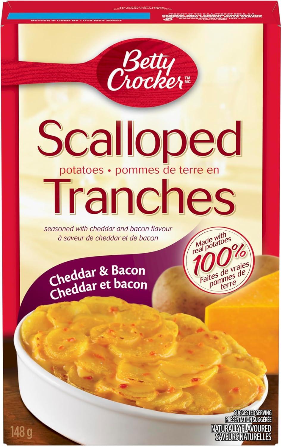 Betty Crocker Cheddar and Bacon Scalloped Potatoes 148 Grams package of ...