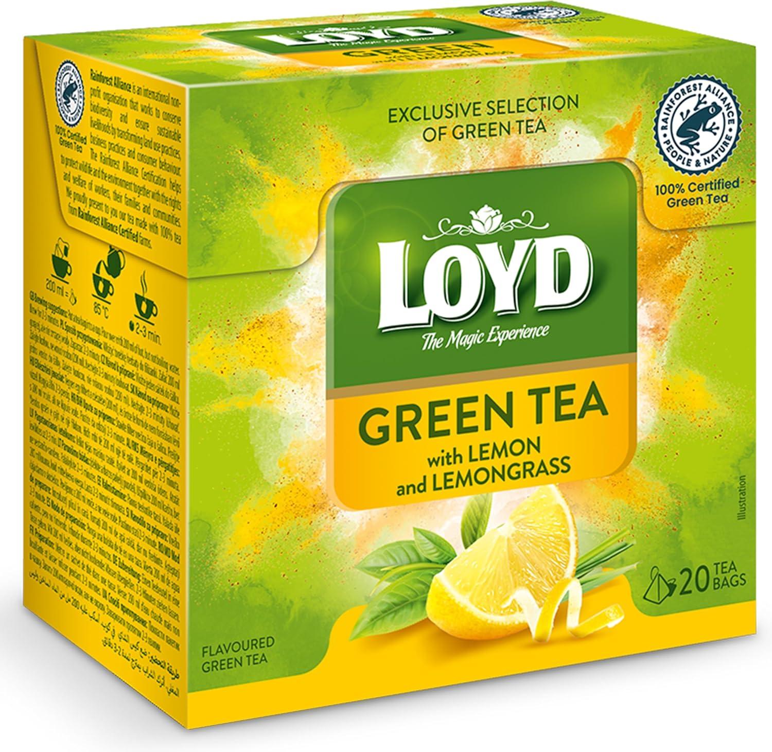 LOYD Tea - Green Tea with Lemon & Lemongrass (3 Pack ) | Buy Now with ...