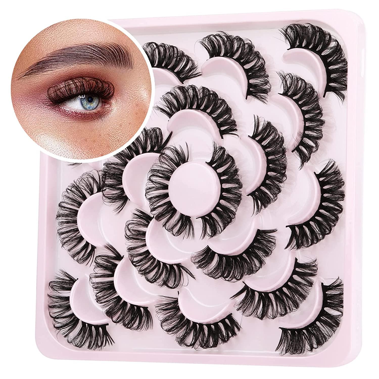 Dramatic Crisscross Faux Mink Wispy Eyelashes - 10 Pairs | Buy Now with ...