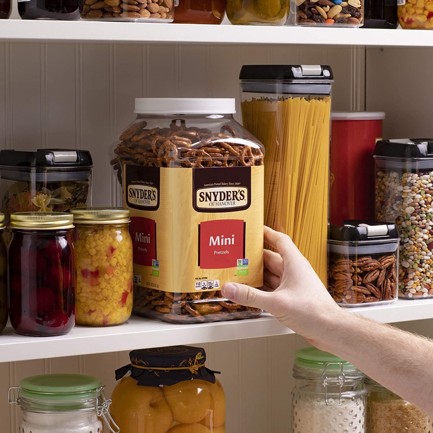 Snyder's of Hanover Mini Pretzels 40 Oz Canister - 2.5 Pound Pack of 1 ...