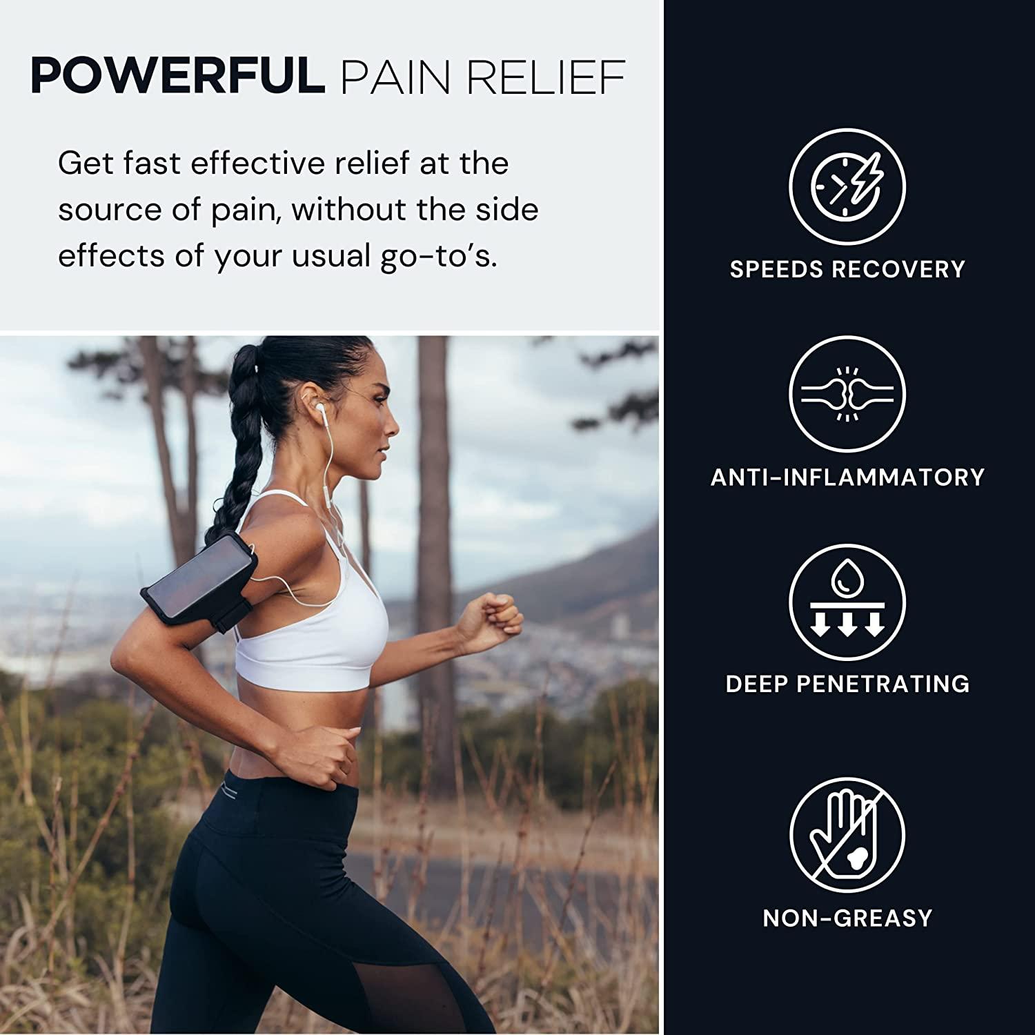Pain Relief Cream 3.4oz - Long Lasting Muscle & Joint Relief for ...