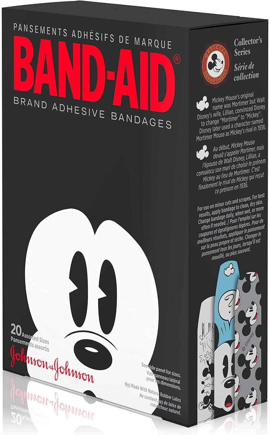 Disney Mickey Mouse Band-Aid Decorative Adhesive Bandages - 20 Count ...