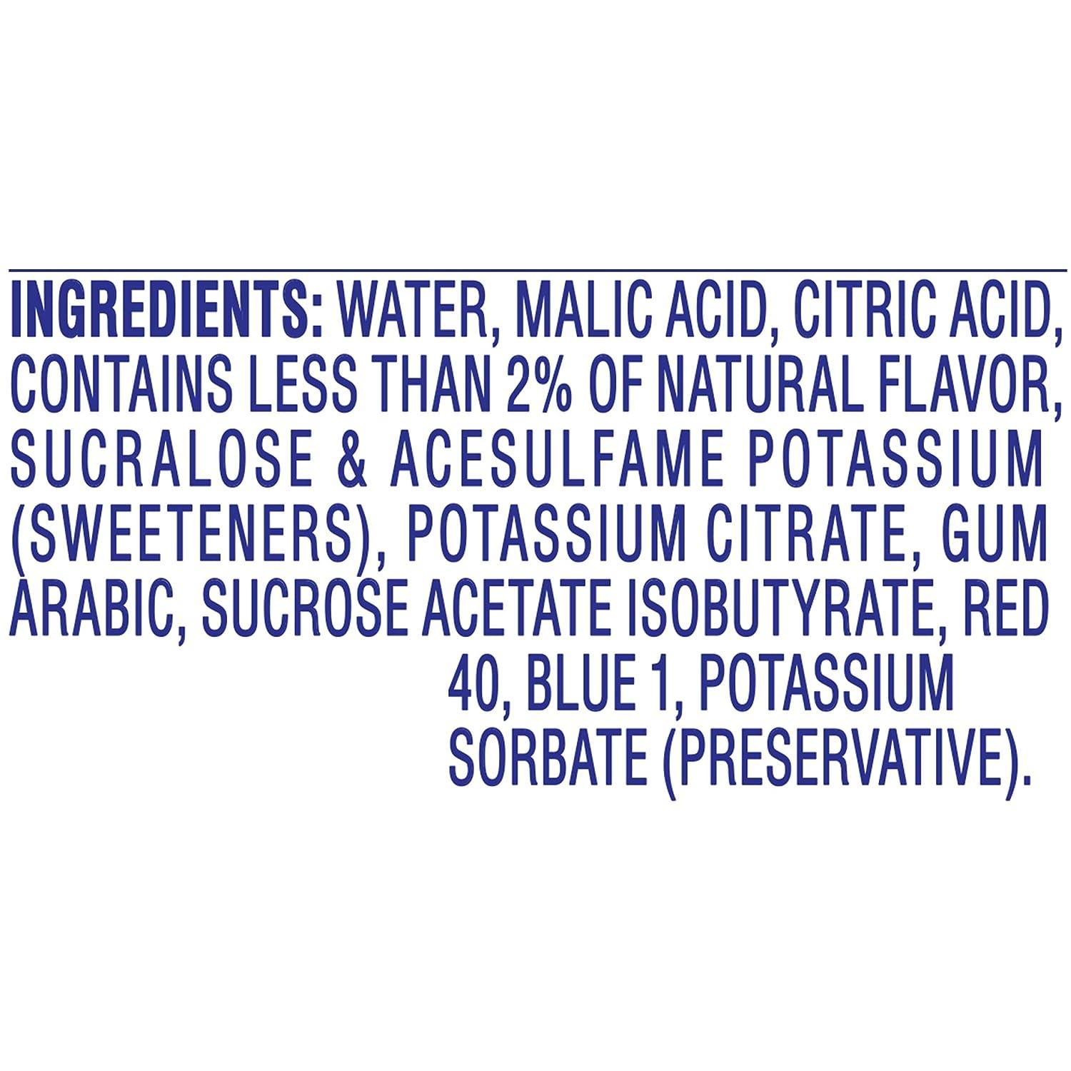 Crystal Light Blueberry Raspberry Water Enhancer - Sugar-Free, Zero ...