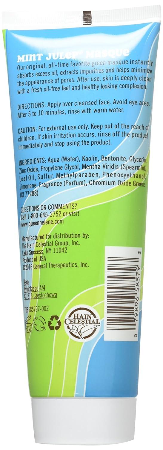 Queen Helene Mint Julep Masque 8 oz - Pack of 3 | Clarifying Facial ...