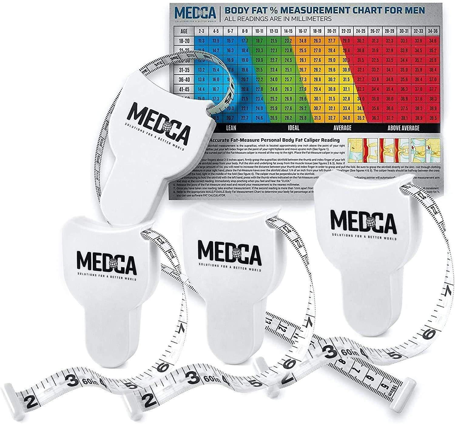 Body Measuring Tape (4-Pack) | Capital Tapes for Accurate Body Fat ...