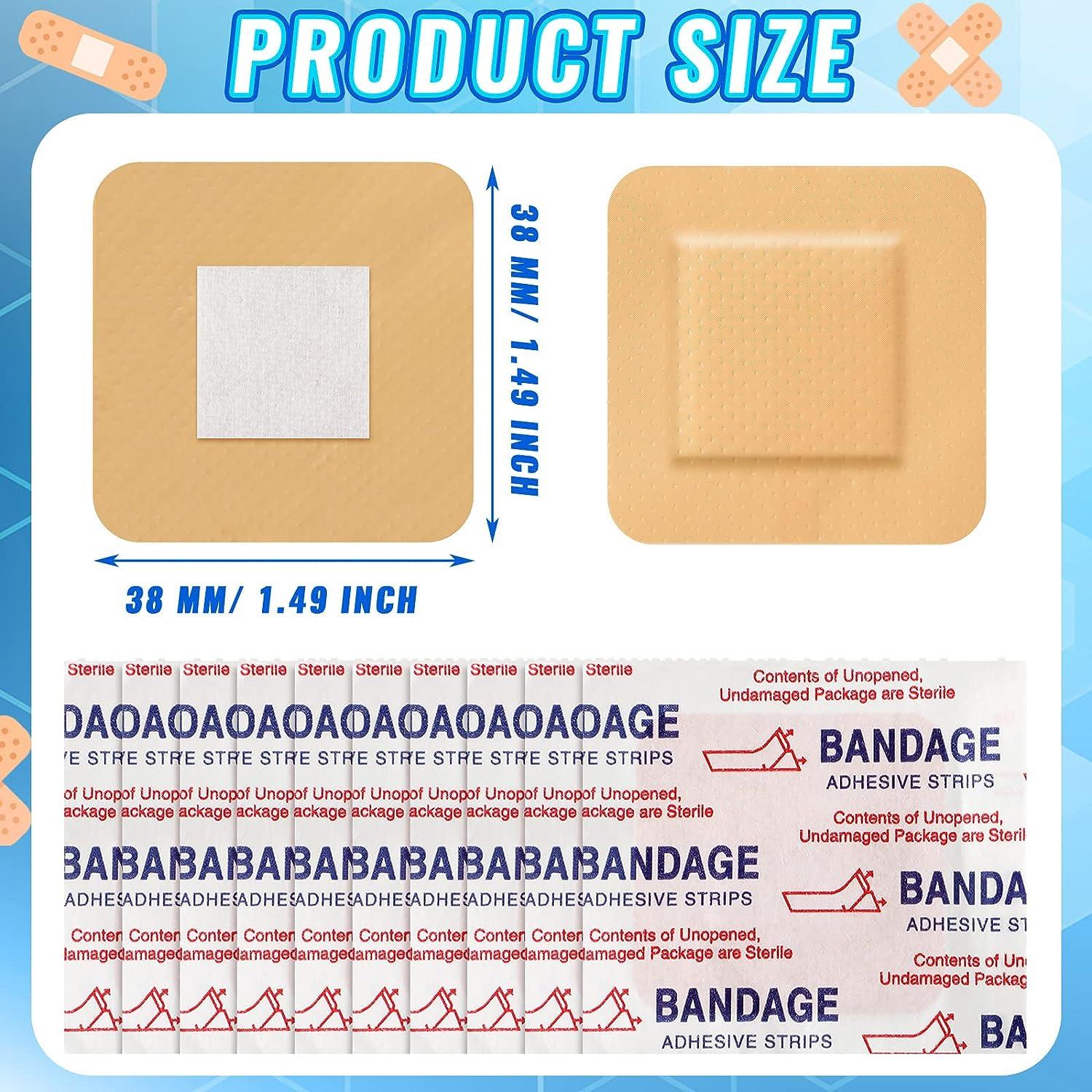 200 Tan Adhesive Spots Bandages - Flexible Fabric, Non Latex, Knuckle ...