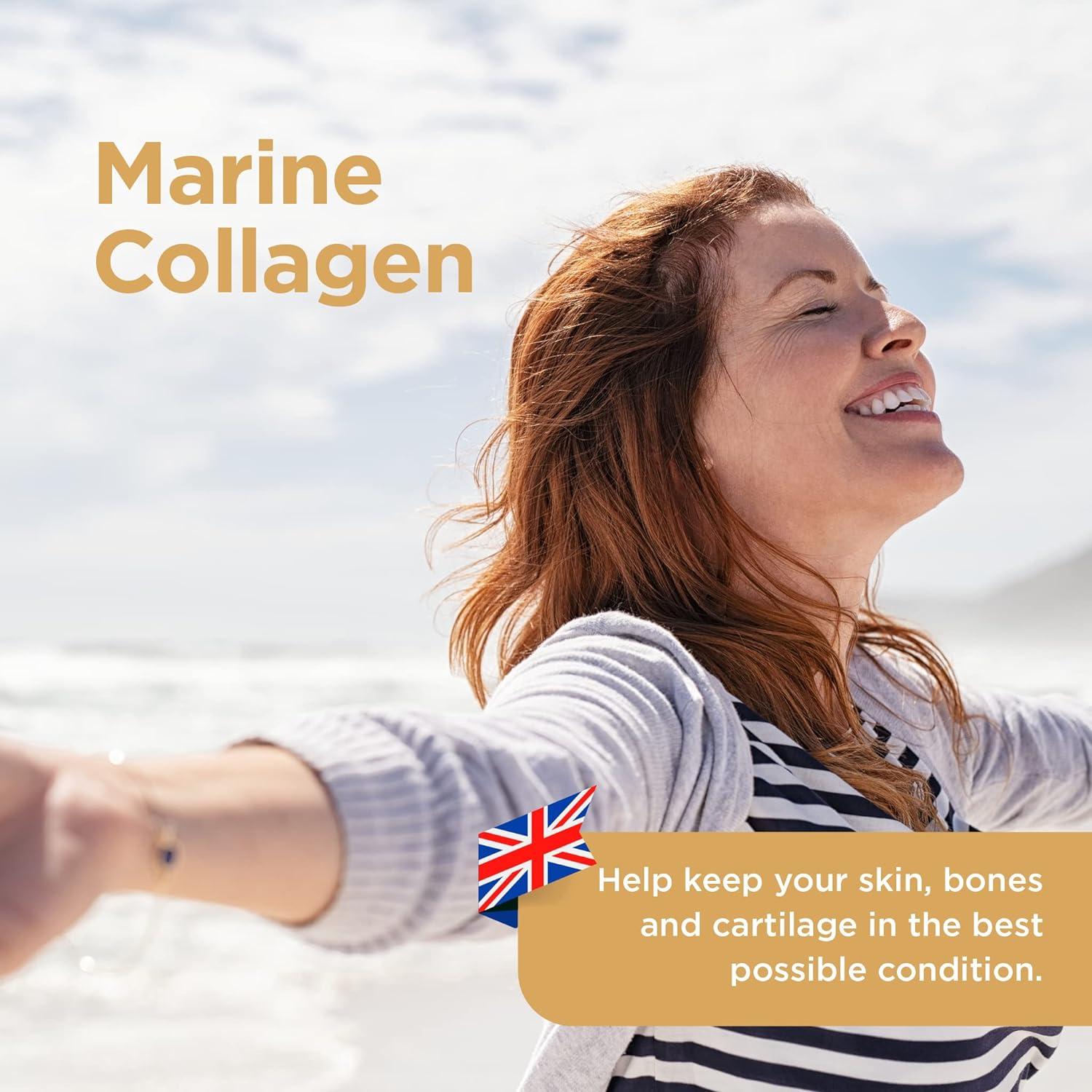 Healthspan Marine Collagen 500mg (120 Tablets) - Type I Marine Collagen ...