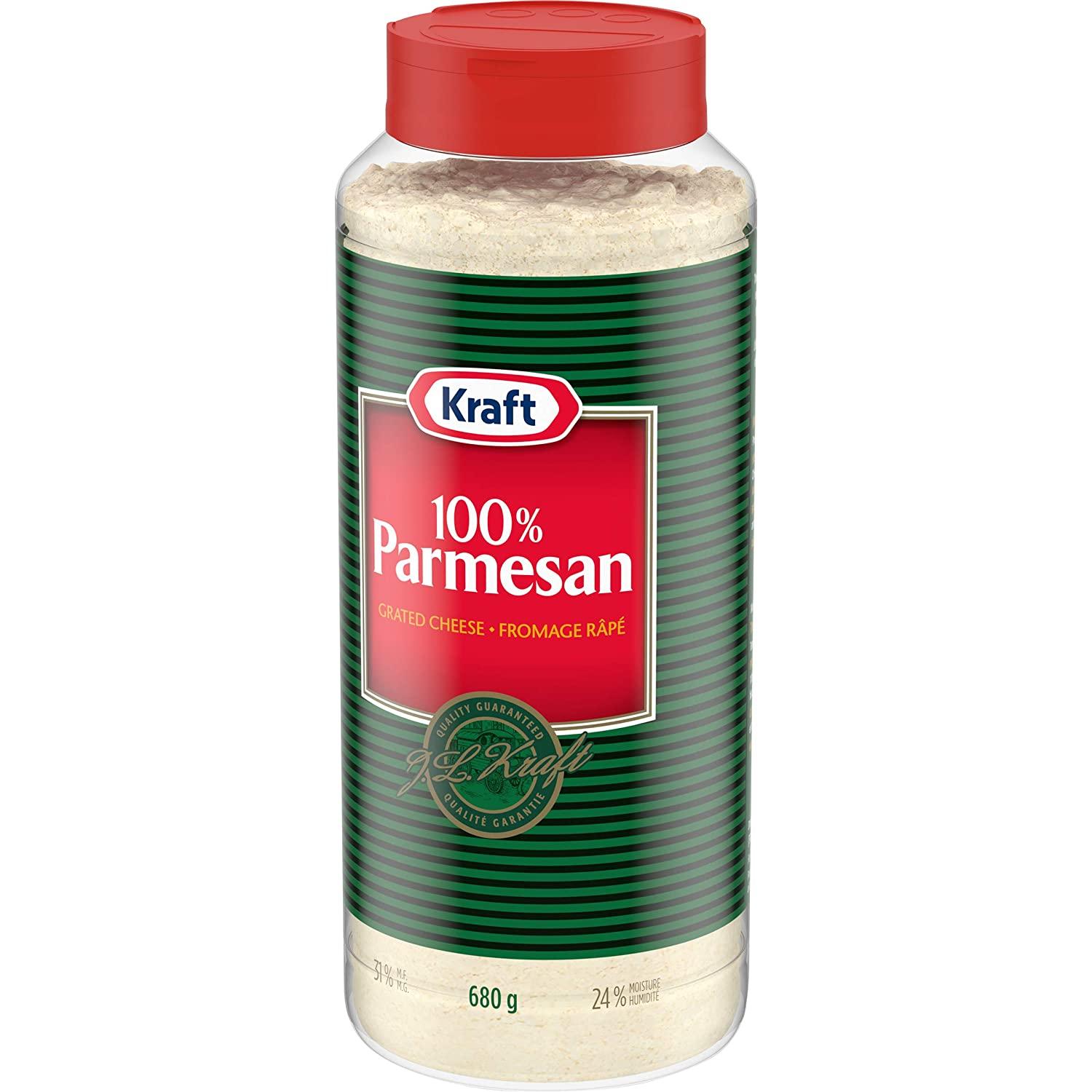 Kraft 100 % Parmesan Grated Cheese, 680g Imported From Canada