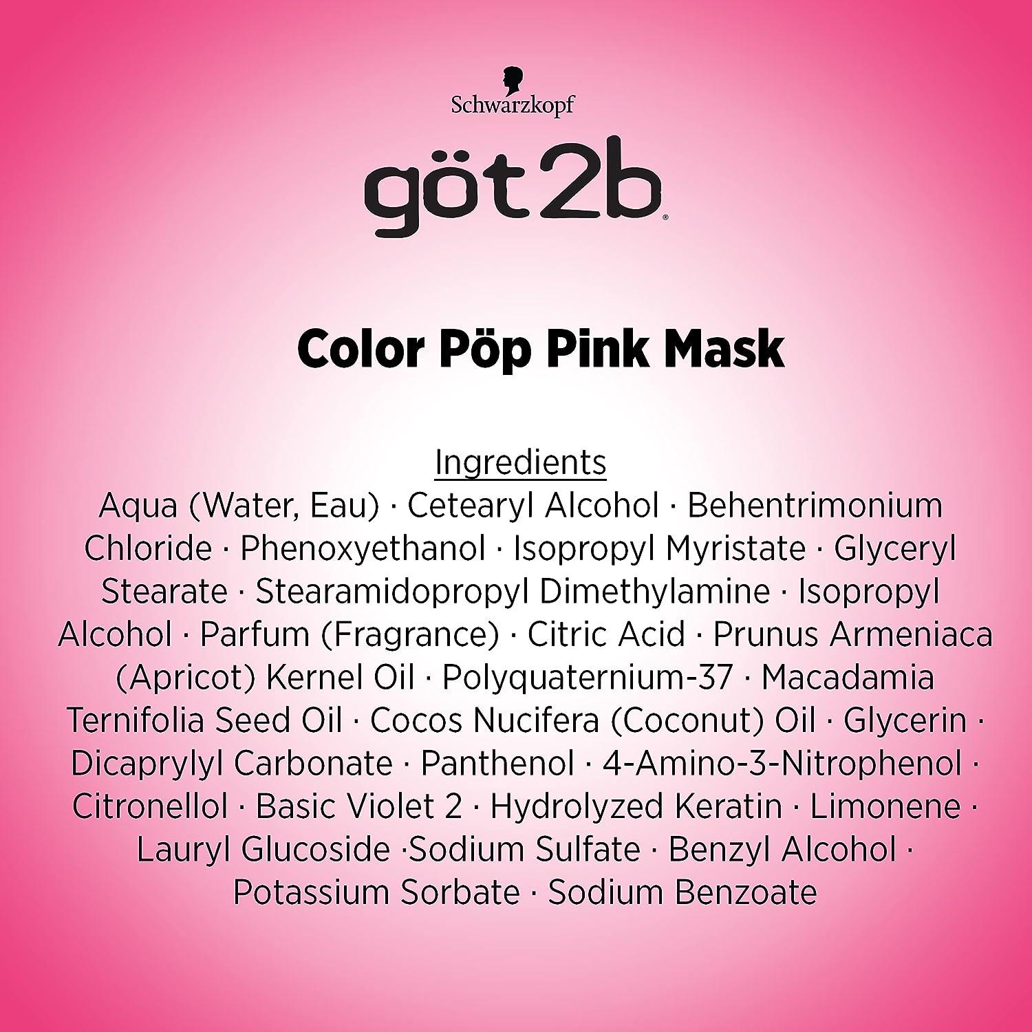 Got2b Color Pop Pink Semi-Permanent Hair Color Mask 5.1 oz | Buy Now ...