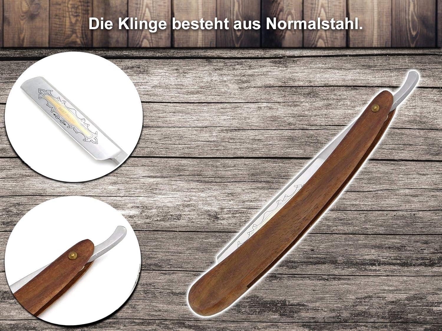 Premium Men's Razor Set from Solingen - Extra Wide Leather Strop Razor ...