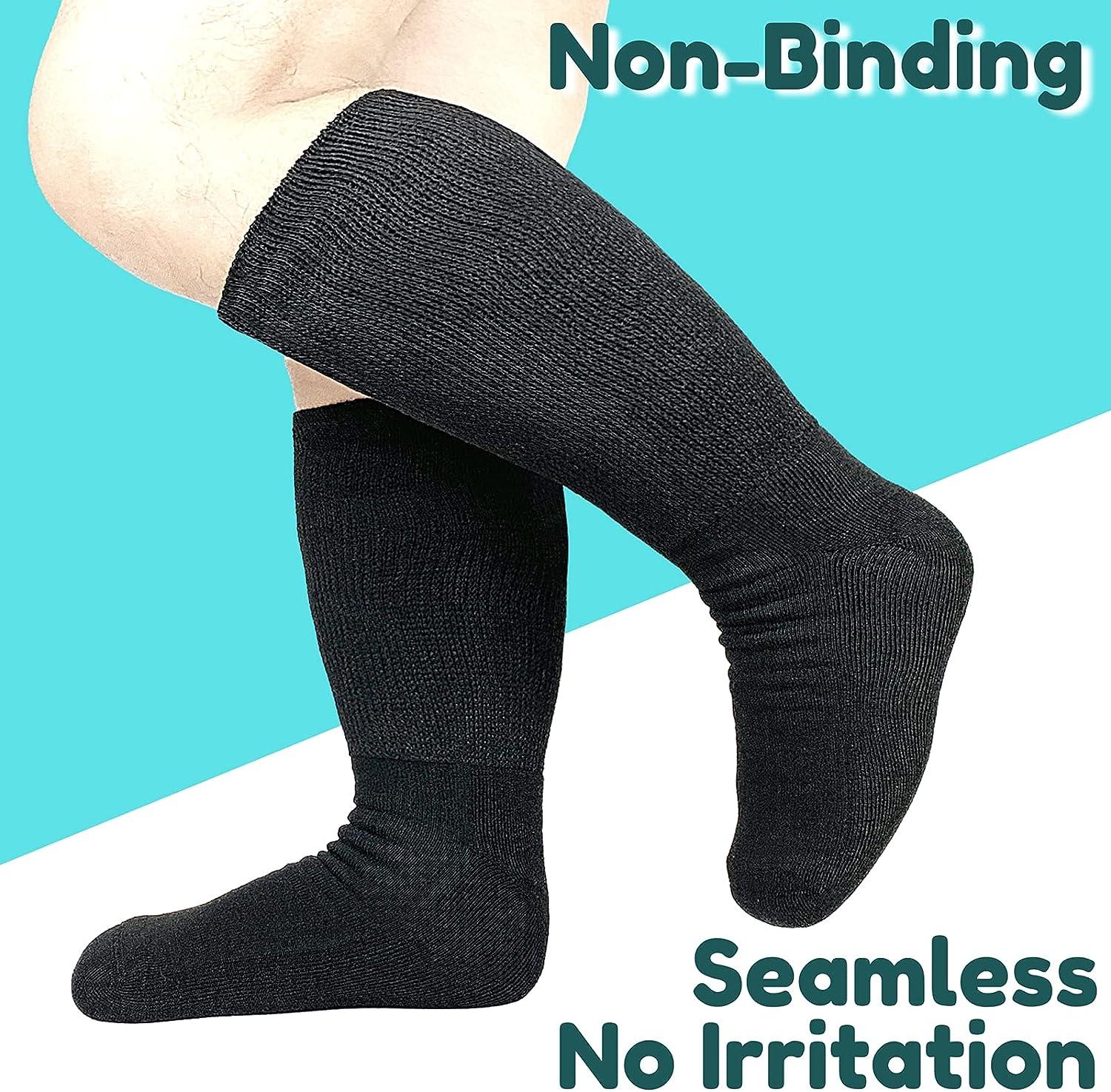 Gooi Extra Wide Socks | Soft Stretch for Swollen Feet | Men Women 10-15 ...
