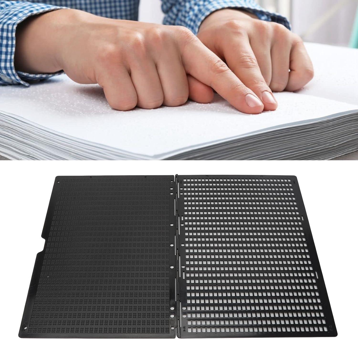 Braille Slate Blind Braille Writing Board Plastic Black Braille Aids ...