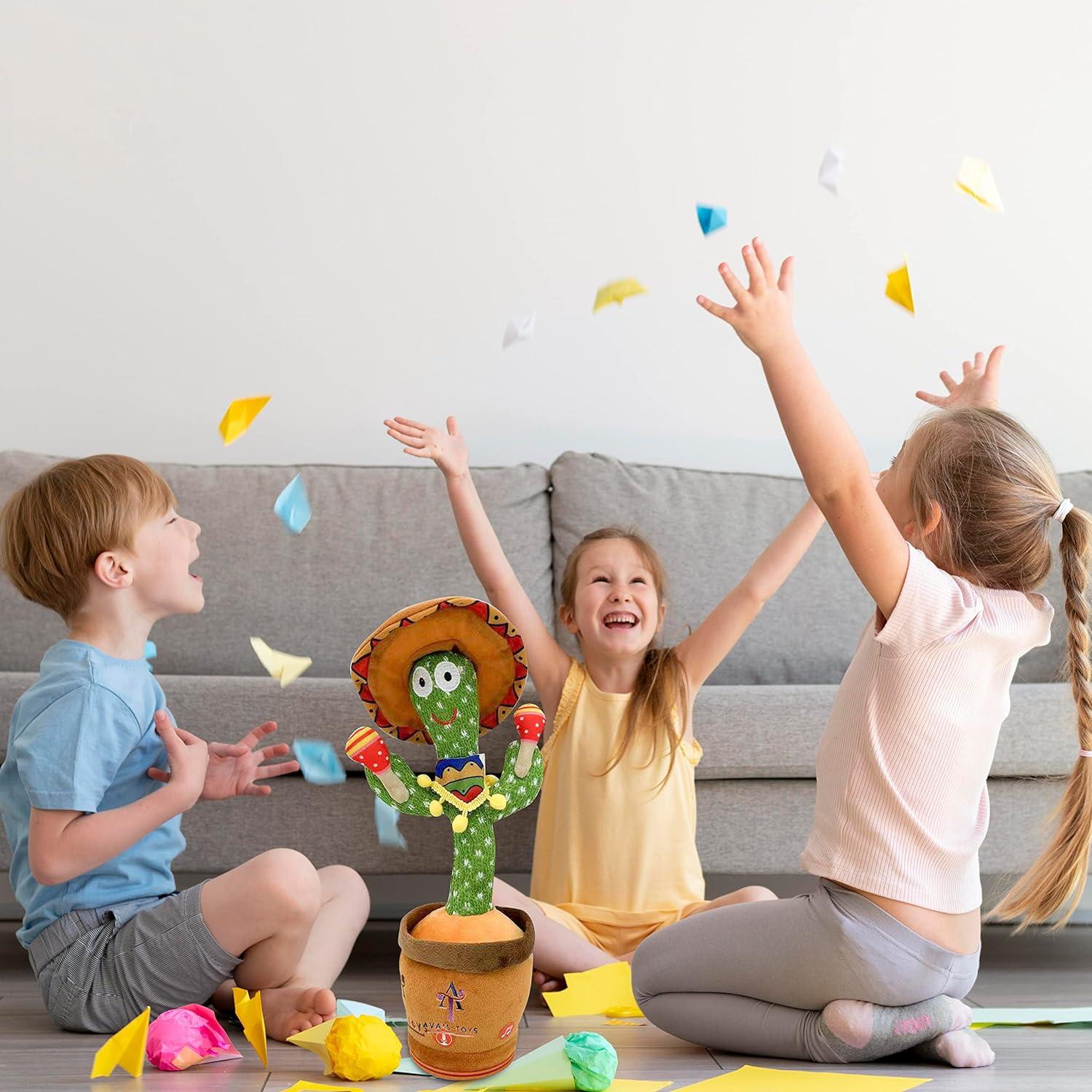 Ava's Toys Dancing Cactus- Voice Recorder & Repeat What You Say Talking ...