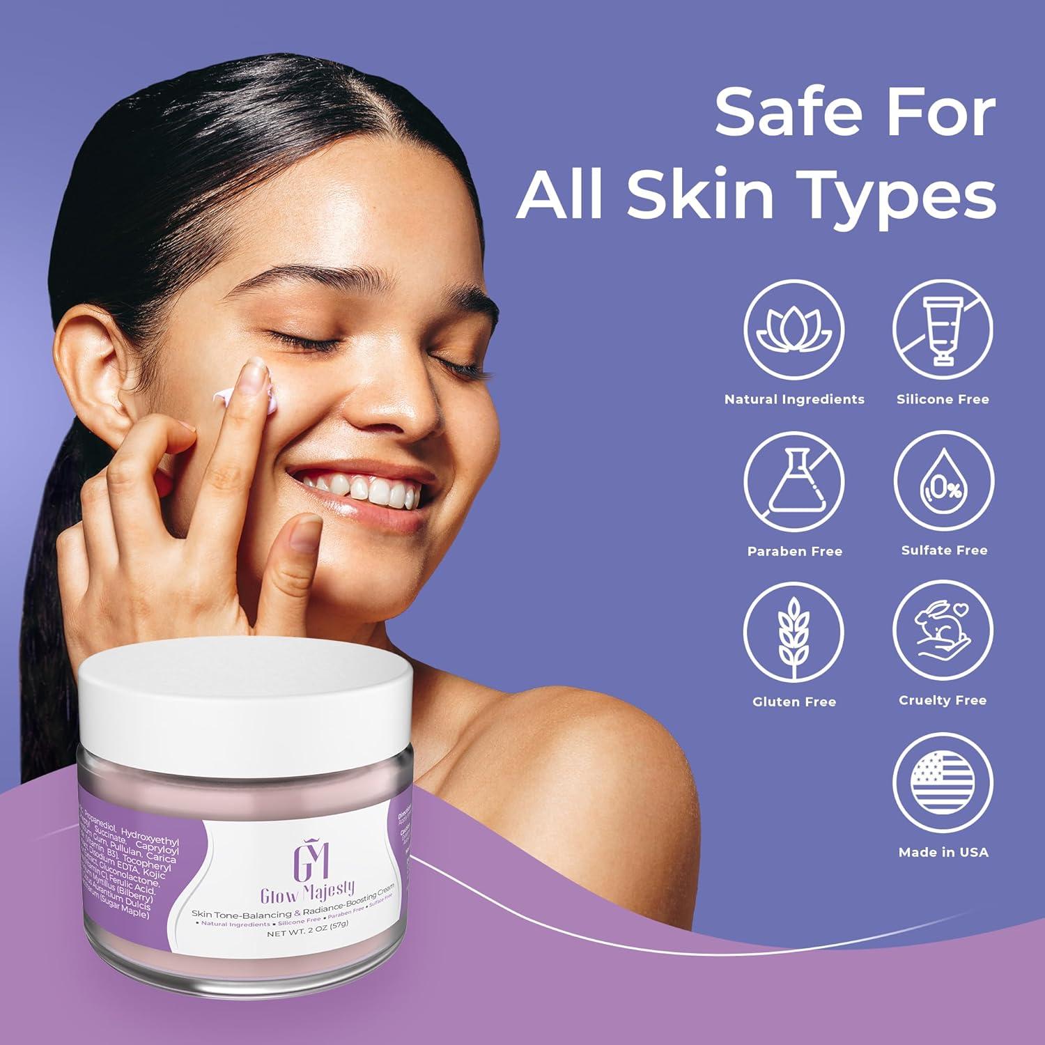 Hydroquinone-Free Face Cream | Skin Tone Balancing & Radiance Boosting ...
