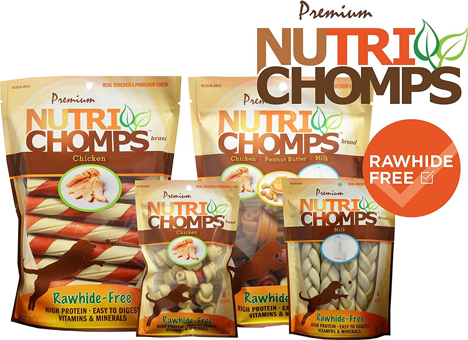 Nutri Chomps Dog Chew 14.11 oz - Premium Dog Chews | Single Pack | Buy ...