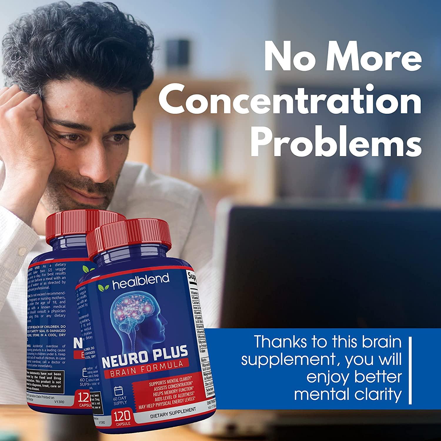 Neuro Plus Brain & Focus Formula - Enhance Mental Clarity & Energy ...