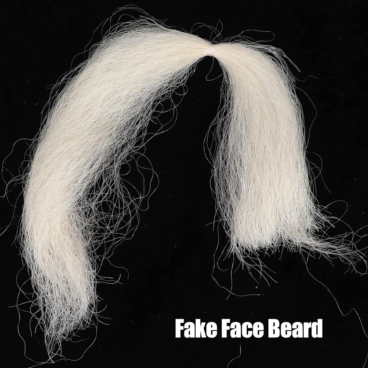 8g Reusable Fake Beard Mustache - Special Effect False Beard for ...