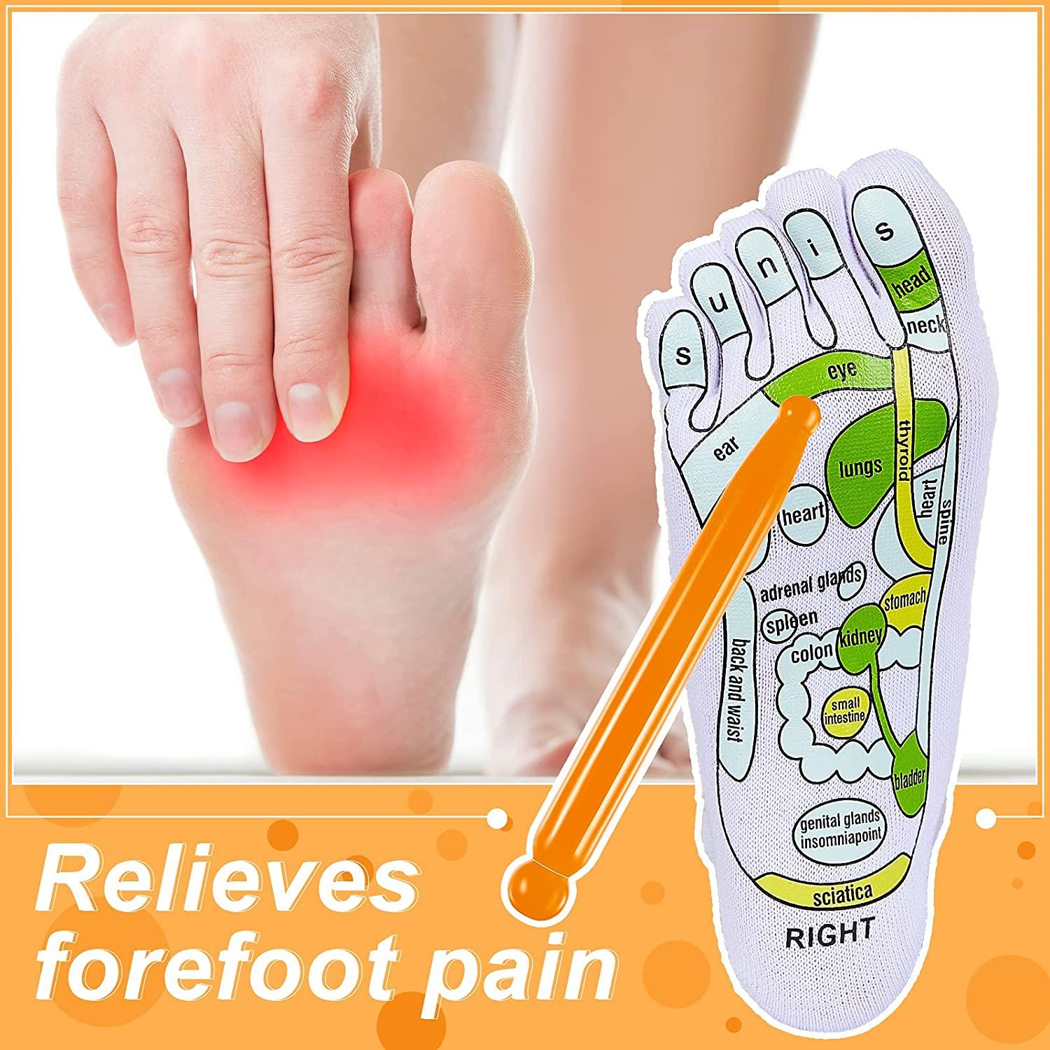 SATINIOR Acupressure Reflexology Socks - 2 Pairs for Men and Women ...