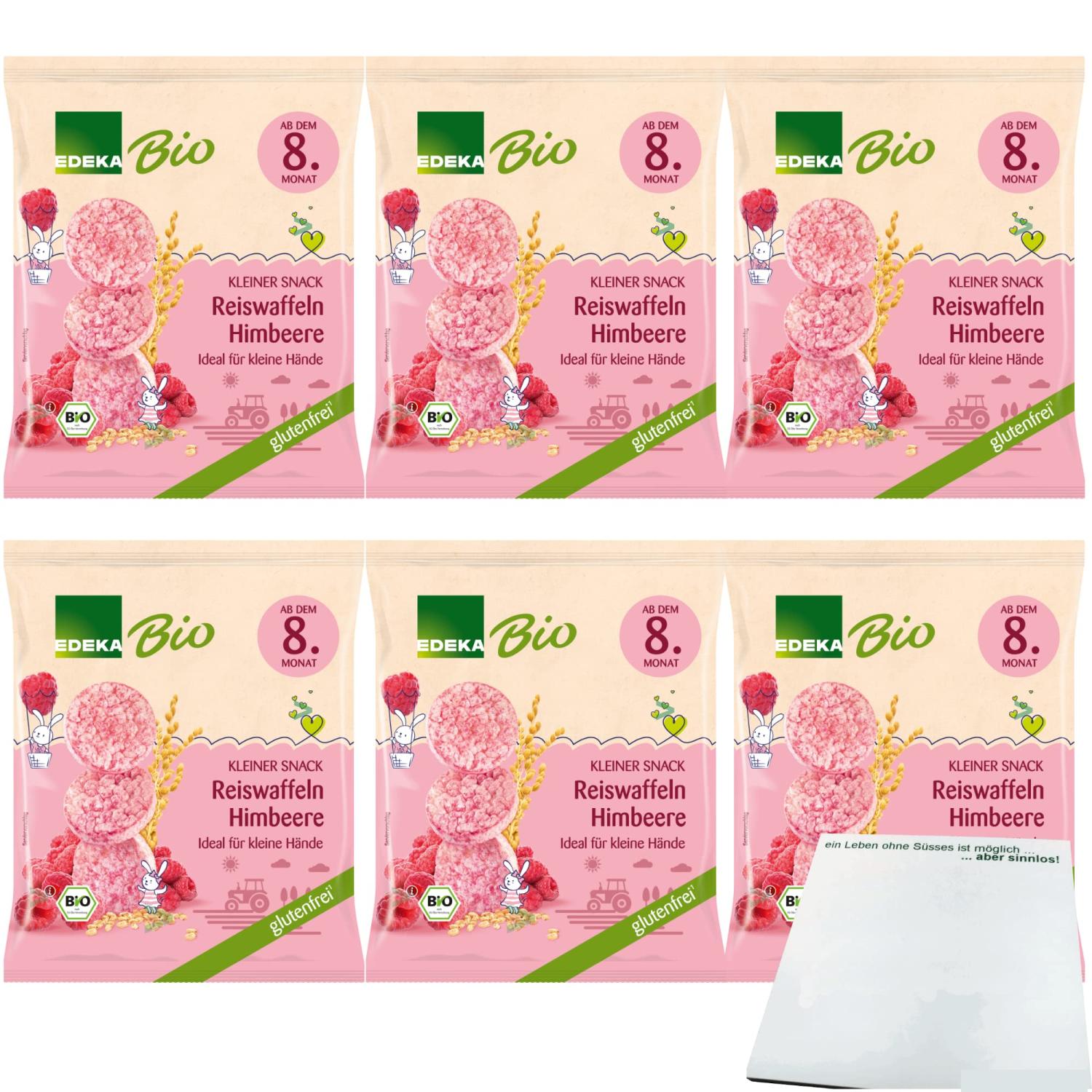 Edeka Organic Raspberry Rice Cakes for Babies (8 Months+) - 6x35g Pack ...