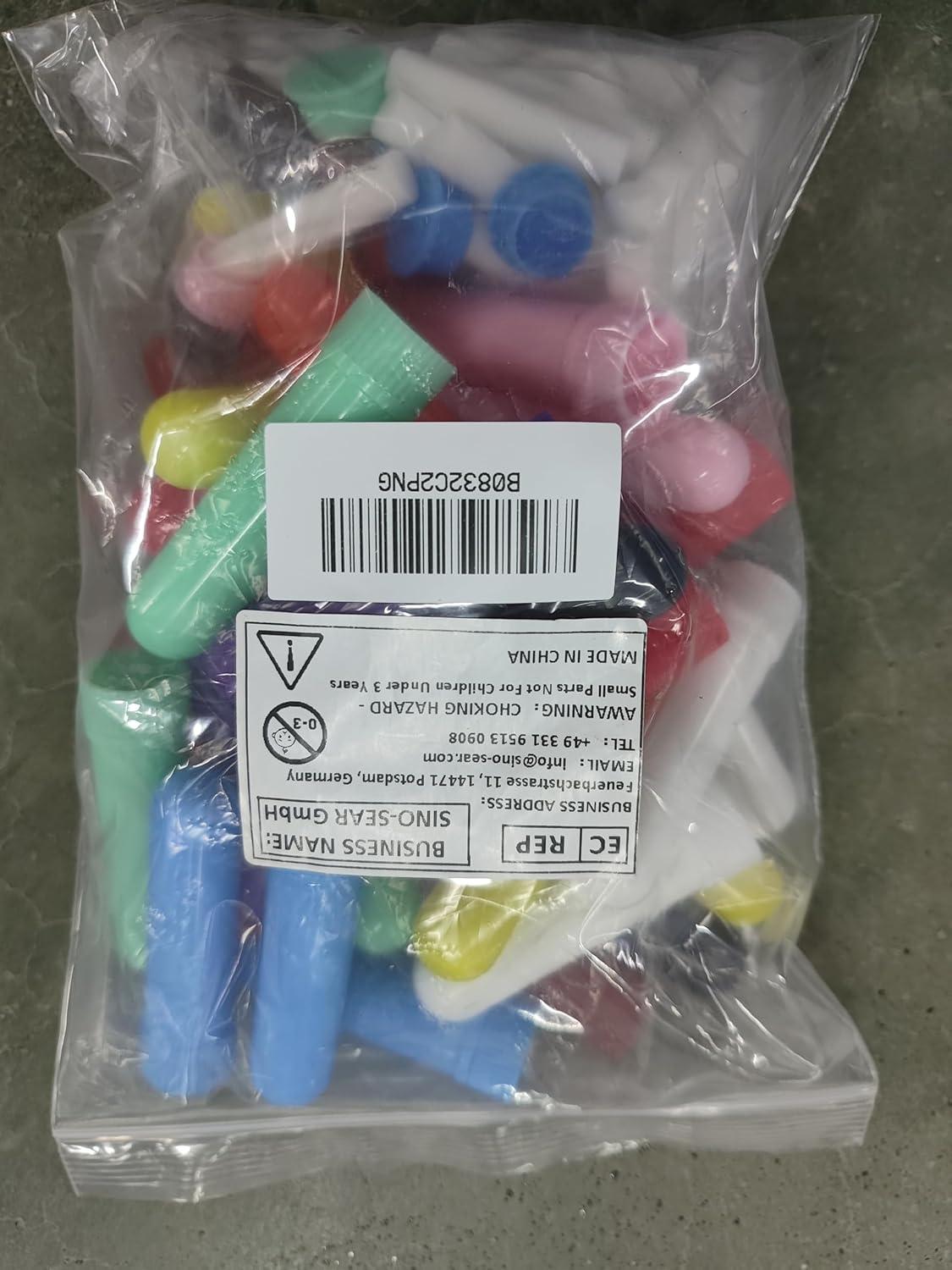 30 Pack Essential Oil Inhalator Tubes - Refillable Aromatherapy Sticks ...