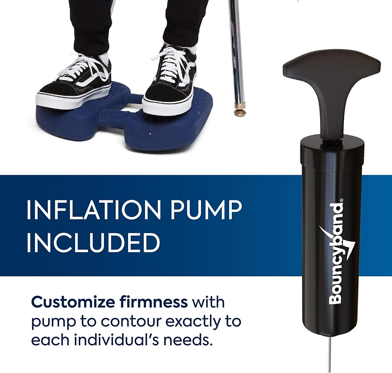 Bouncyband Wiggle Feet - Dark Blue 12x15x2.5 Foot Fidget Cushion for ...