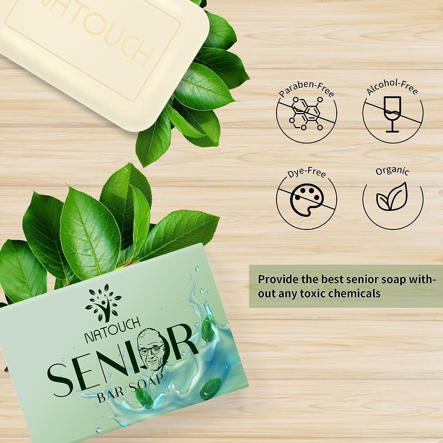 Natouch Anti-Aging Body Soap with Peppermint & Tea Tree - Cleansing ...