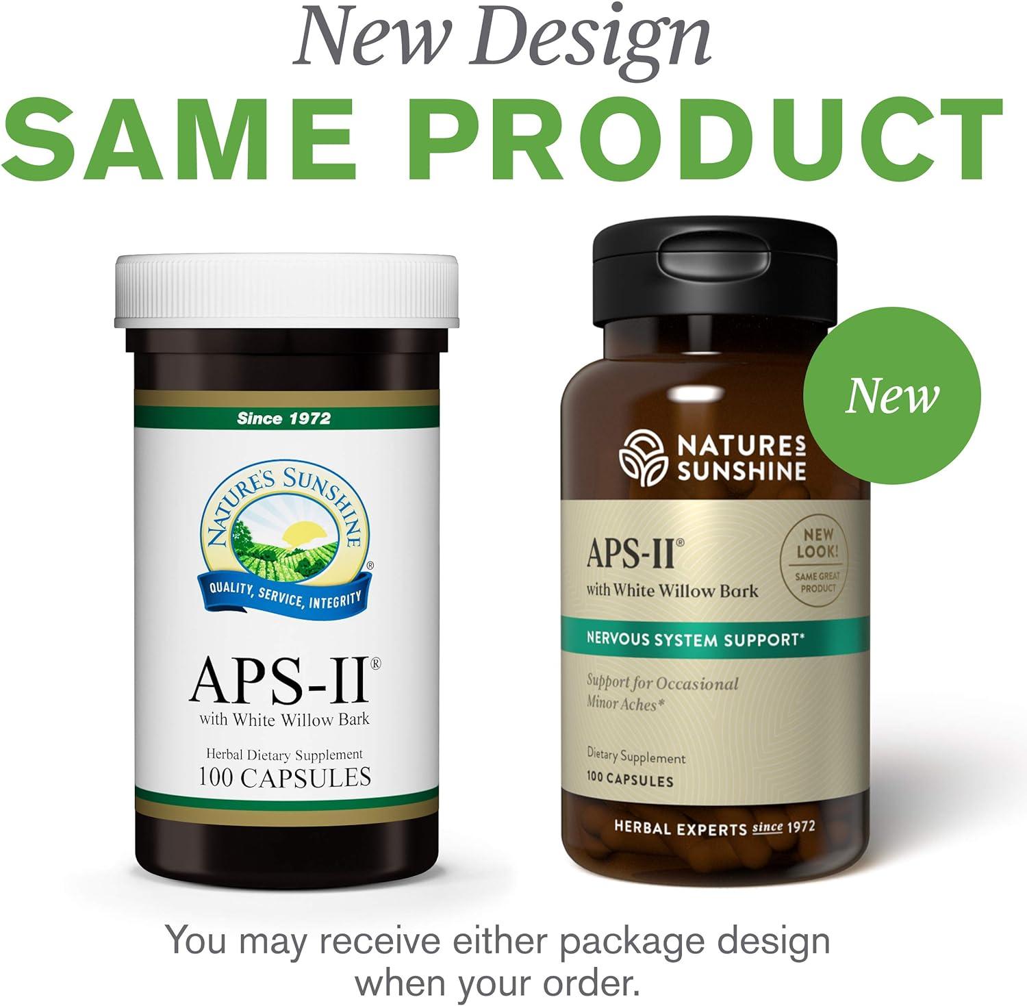 Nature's Sunshine APS II with White Willow Bark 100 Capsules | Buy Now ...