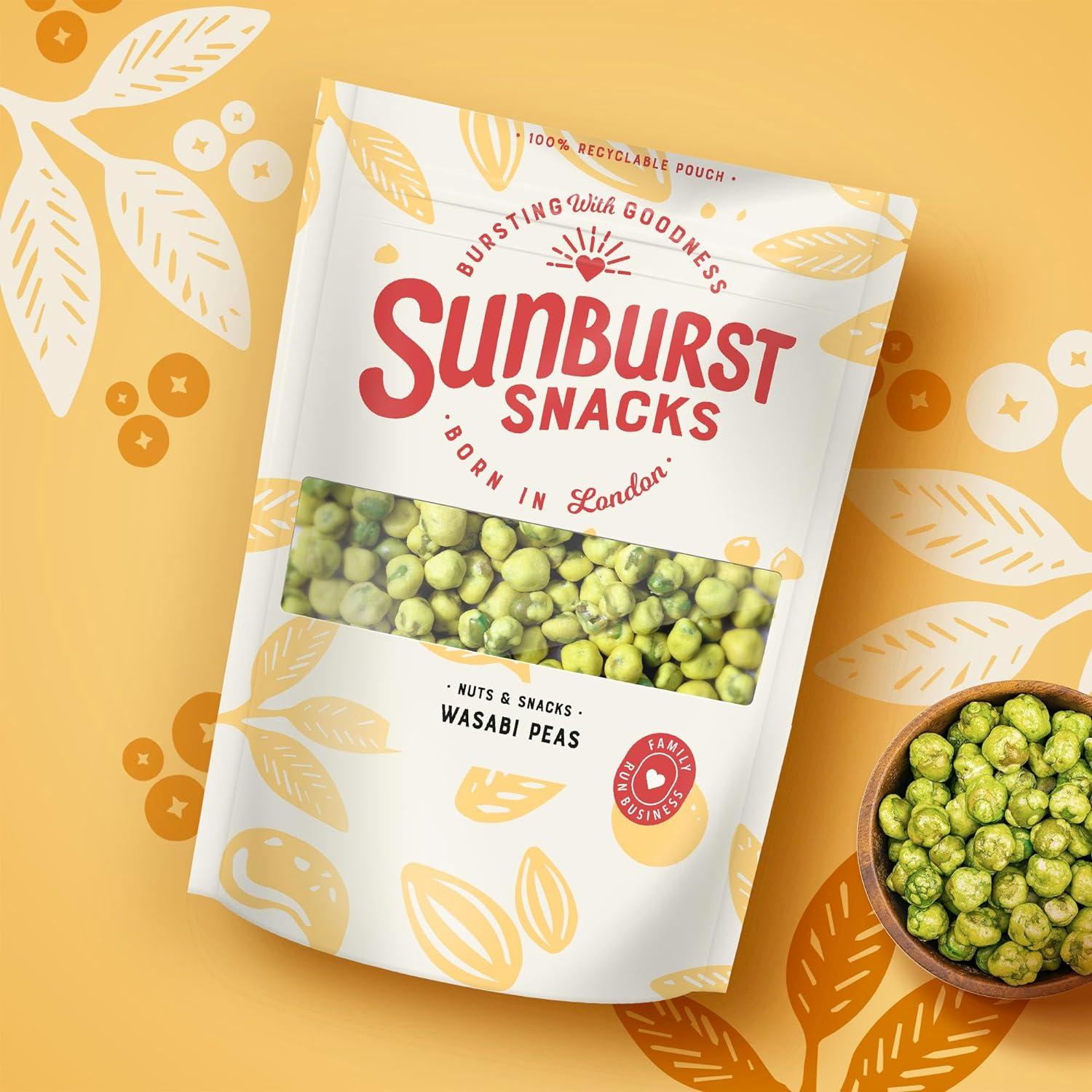 Sunburst Snacks Crispy and Spicy Wasabi Coated Peas Resealable and ...