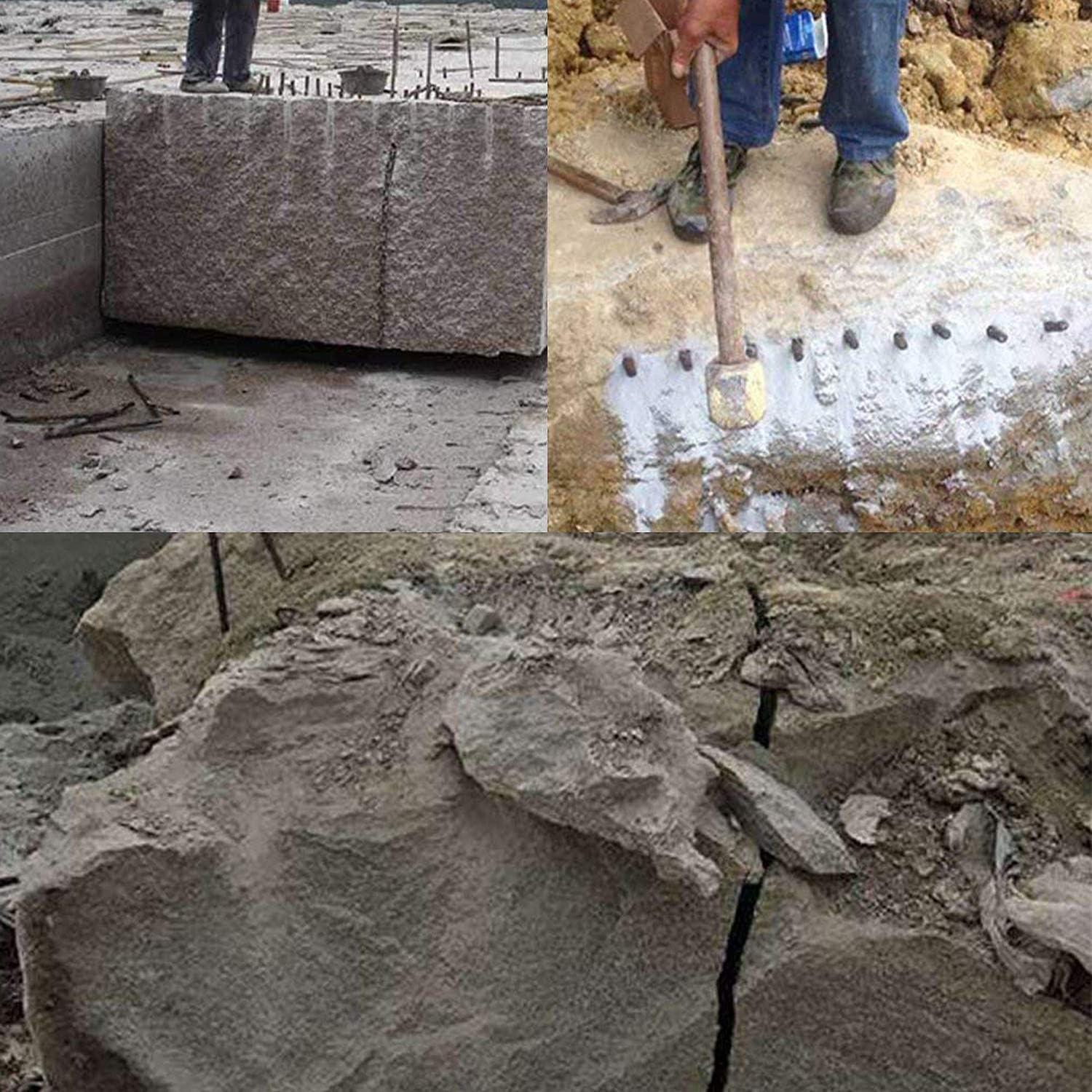 10 Pack Heavy Duty 5/8 Wedge and Feather Shims for Concrete Rock Stone ...