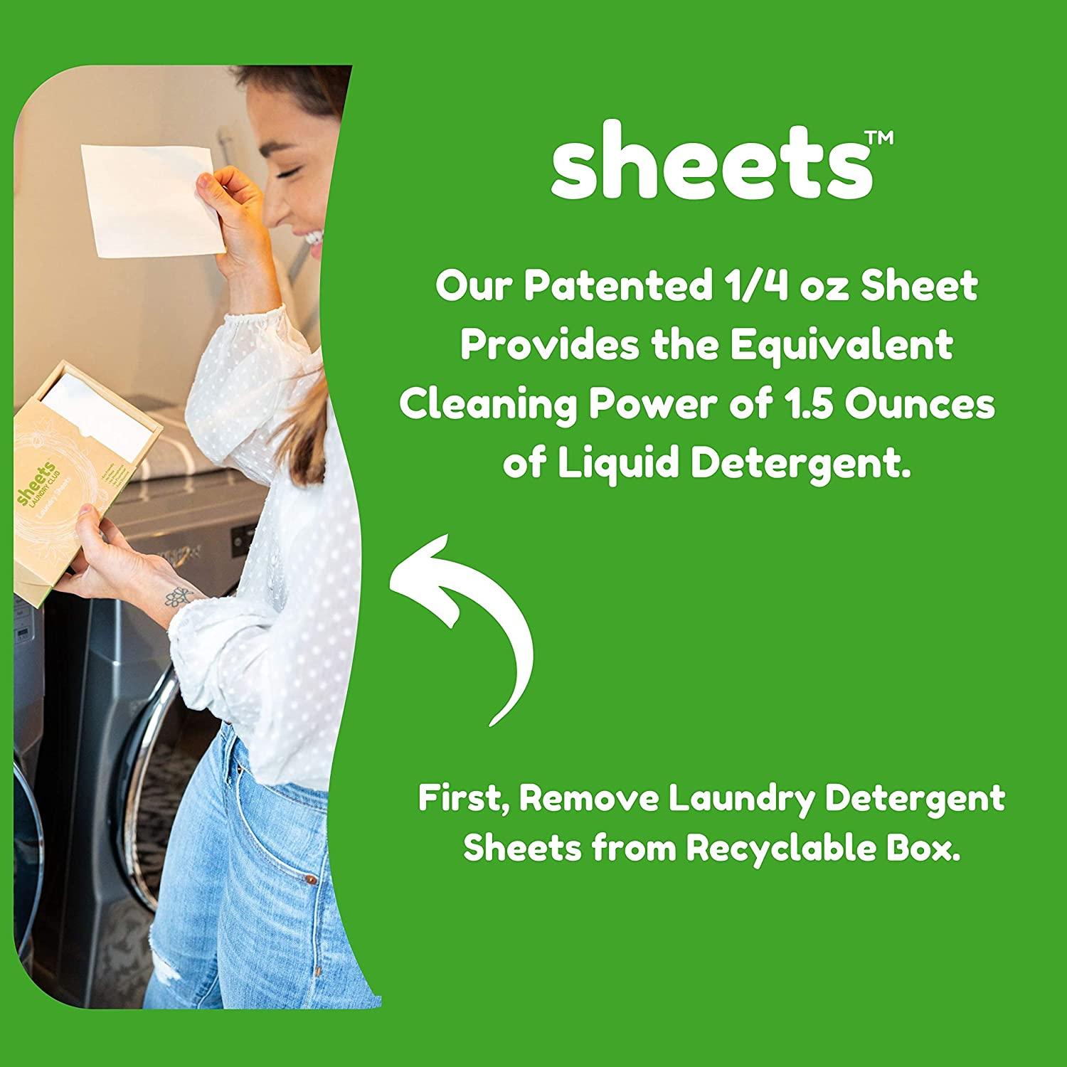 Sheets Laundry Club: Eco-Friendly Fresh Linen Detergent Sheets - 100 ...