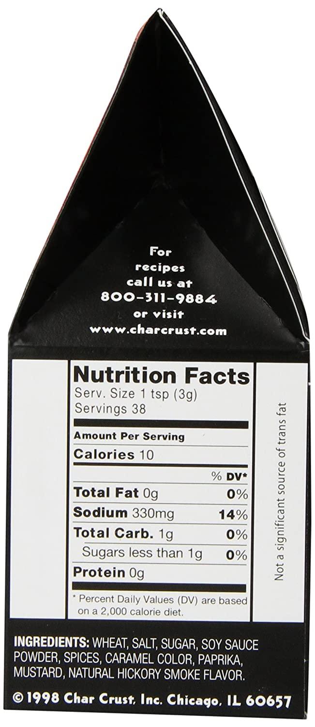 Char Crust Original Hickory Grilled Dry-Rub Seasoning 4oz (Pack of 6) - Authentic Flavor for ...